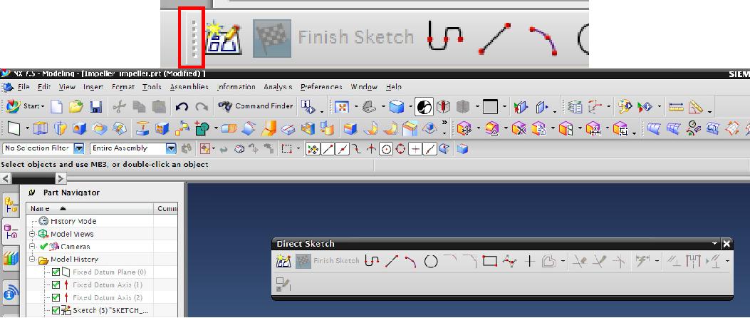 NX(UNI-GRAPHICS) TUTORIAL: NX 7.5 GATEWAY WINDOW AND FUNCTIONS OF TOOLBARS.