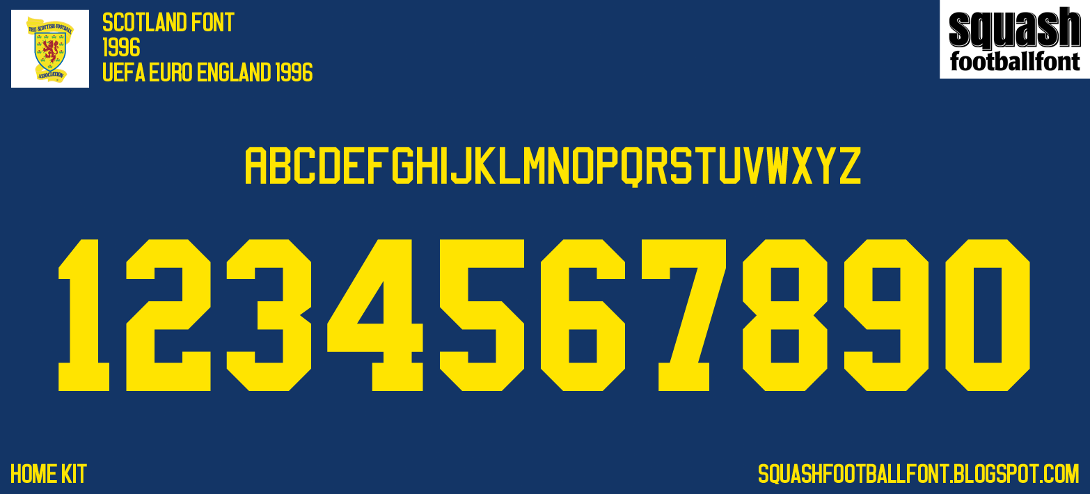 SFF: Scotland Euro 1996 Font