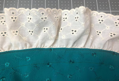 Create Kids Couture: Adding a Gathered Lace Trim