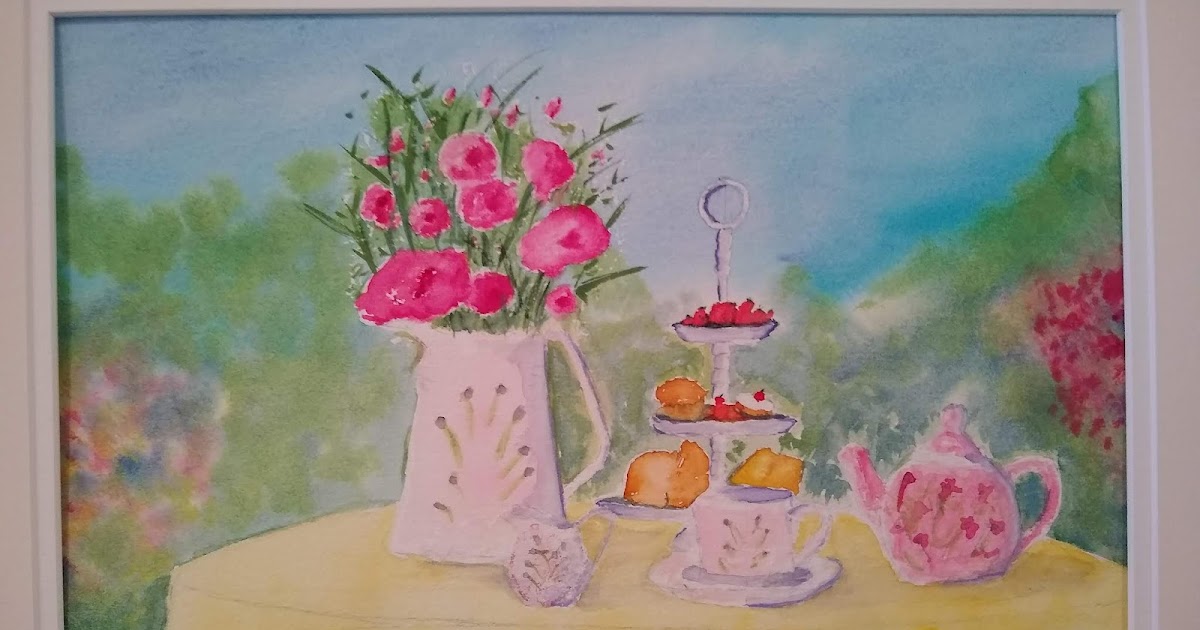 Treetops - One day classes in Newbury: Afternoon Tea Watercolour