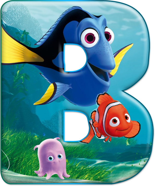 Blindada por Deus: Alfabeto decorativo Nemo PNG