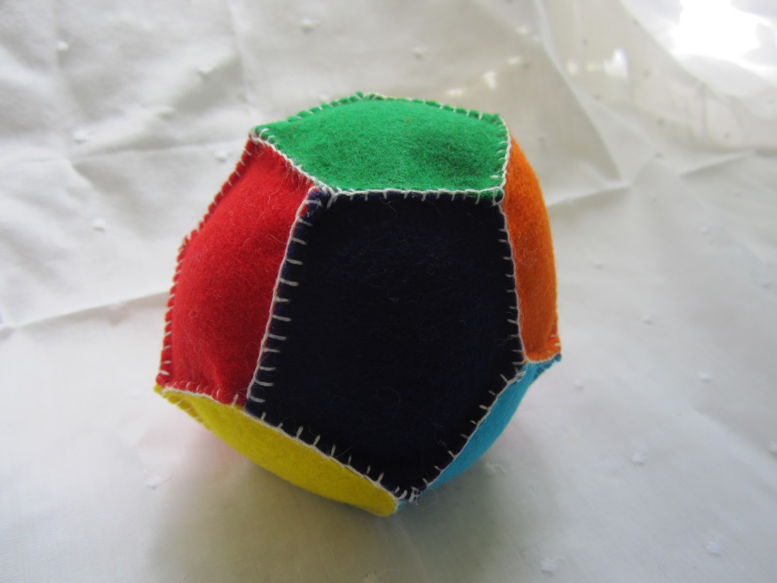 Harvest Moon by Hand: Hand-Embroidered Geometry: A Felt Dodecahedron