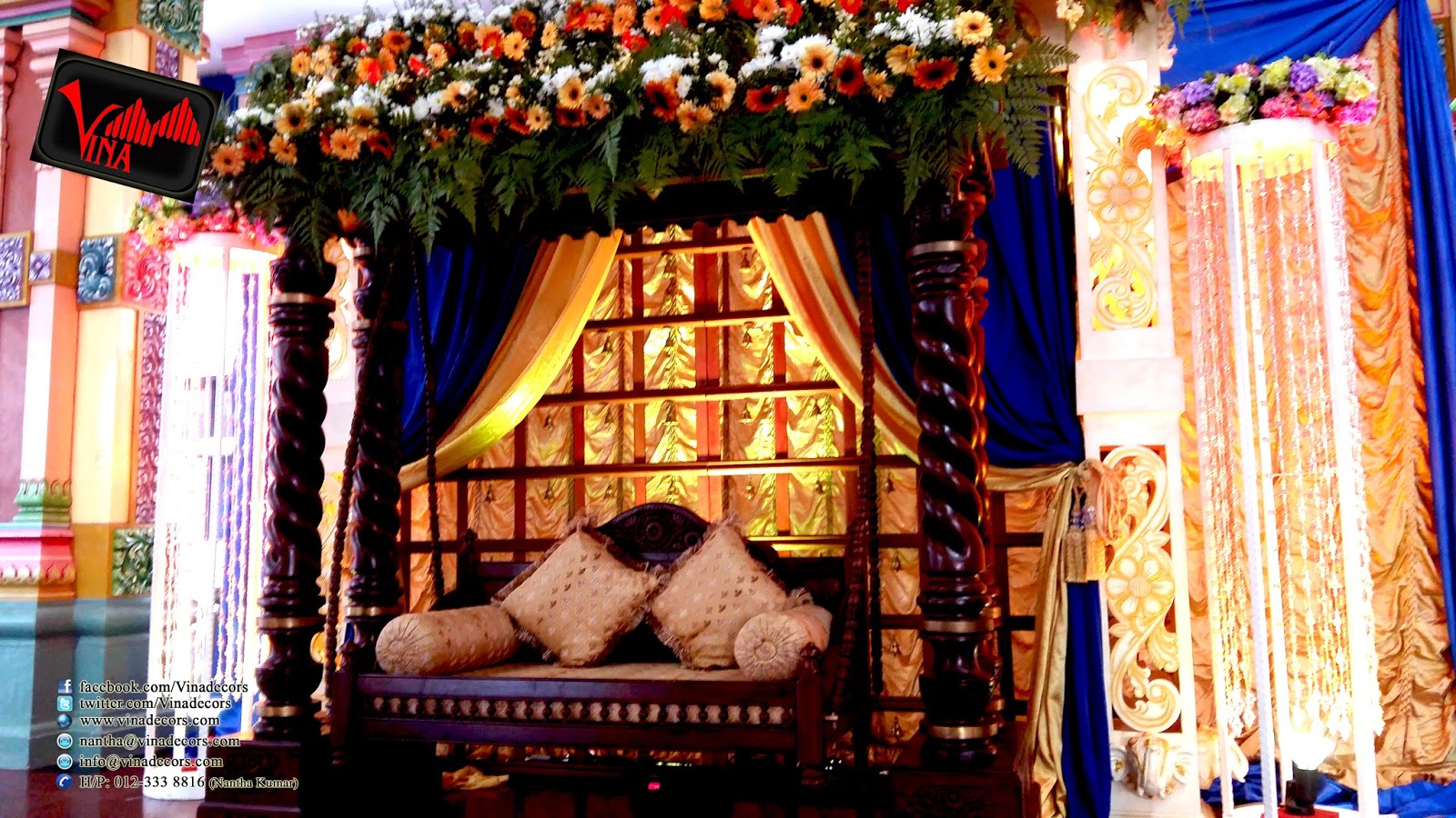 Vina Canopy & Decor: WEDDING DECORATION AND MANAVARAI AT SRI MAHA ...