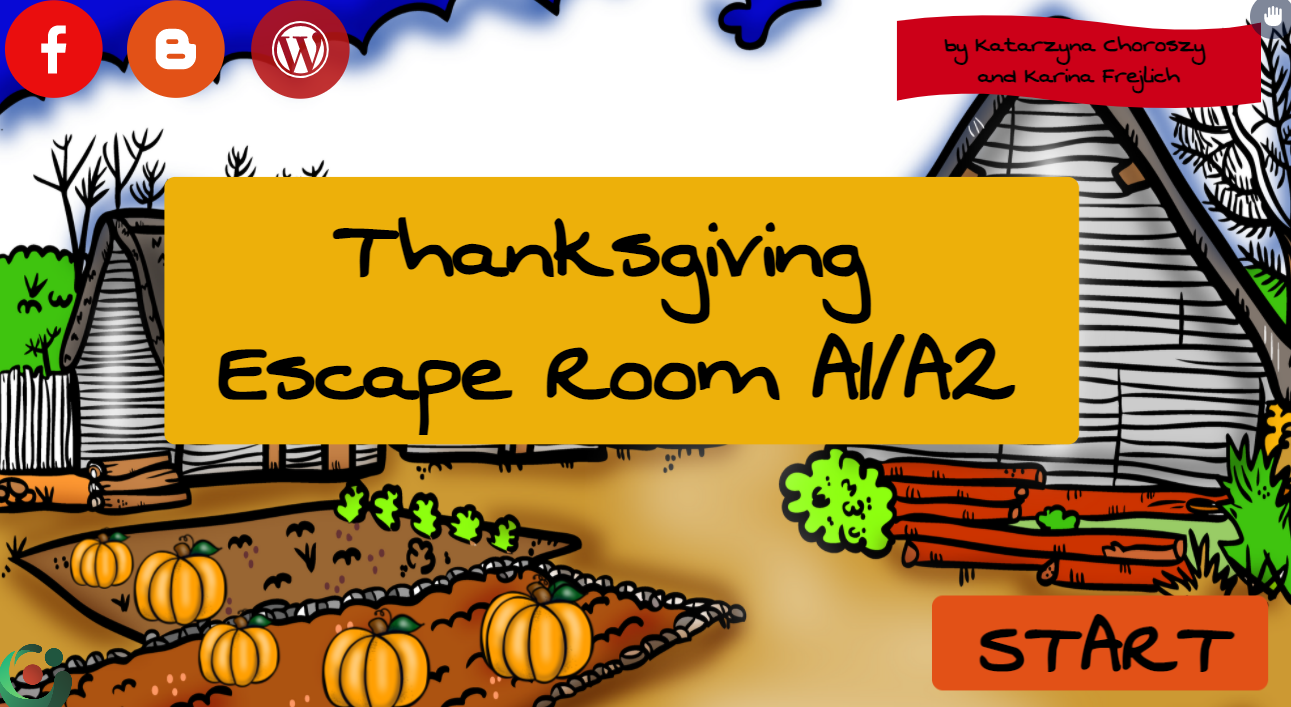 Thanksgiving Escape room A1/A2
