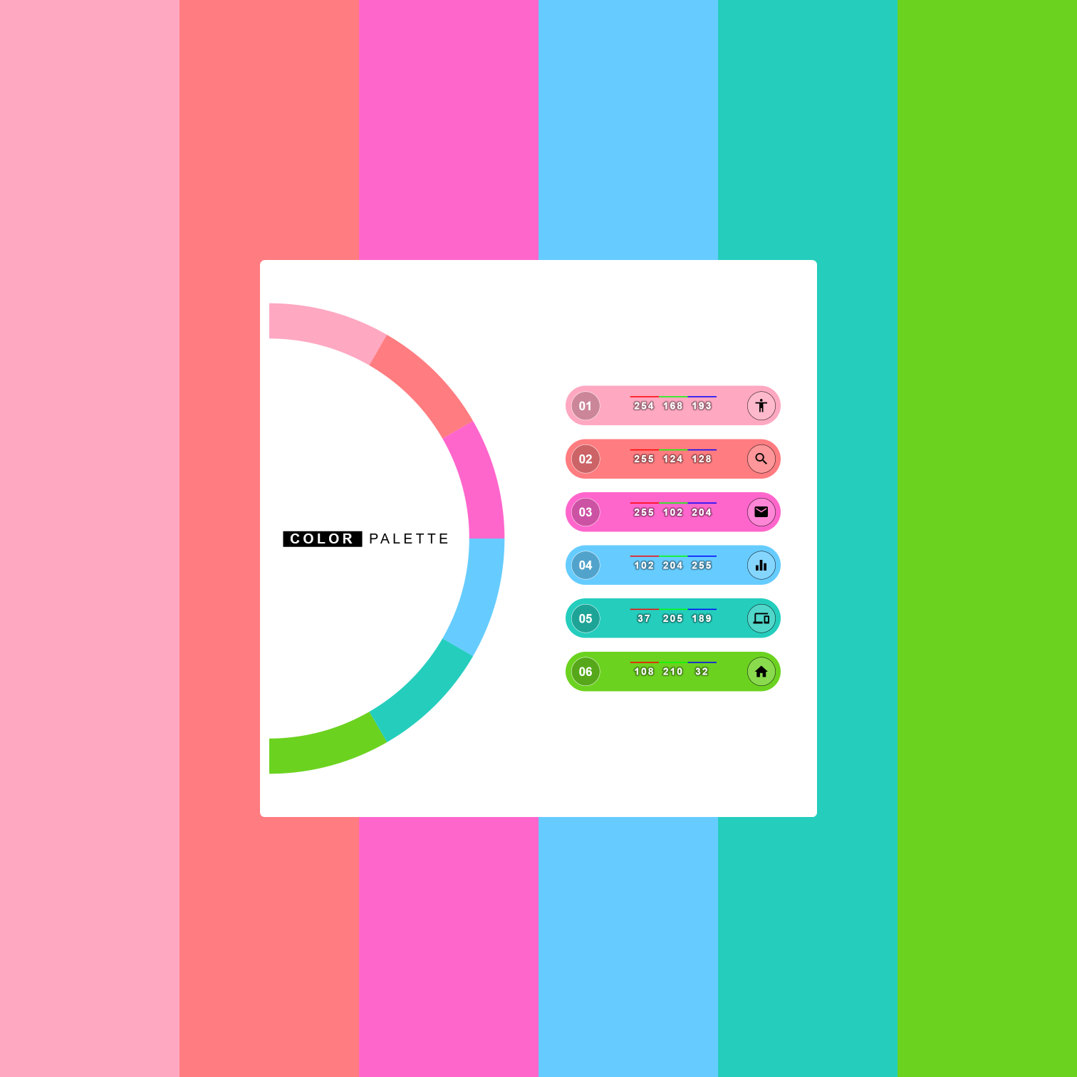 Color Palette 015 - PowerPoint Free