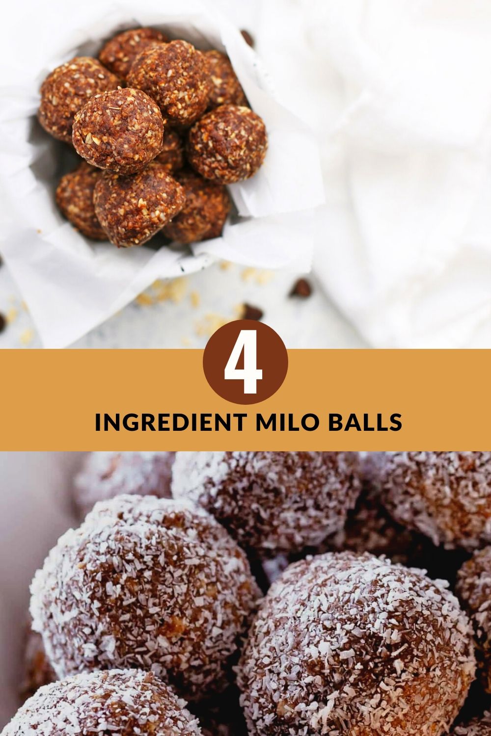 4 Ingredient Milo Balls