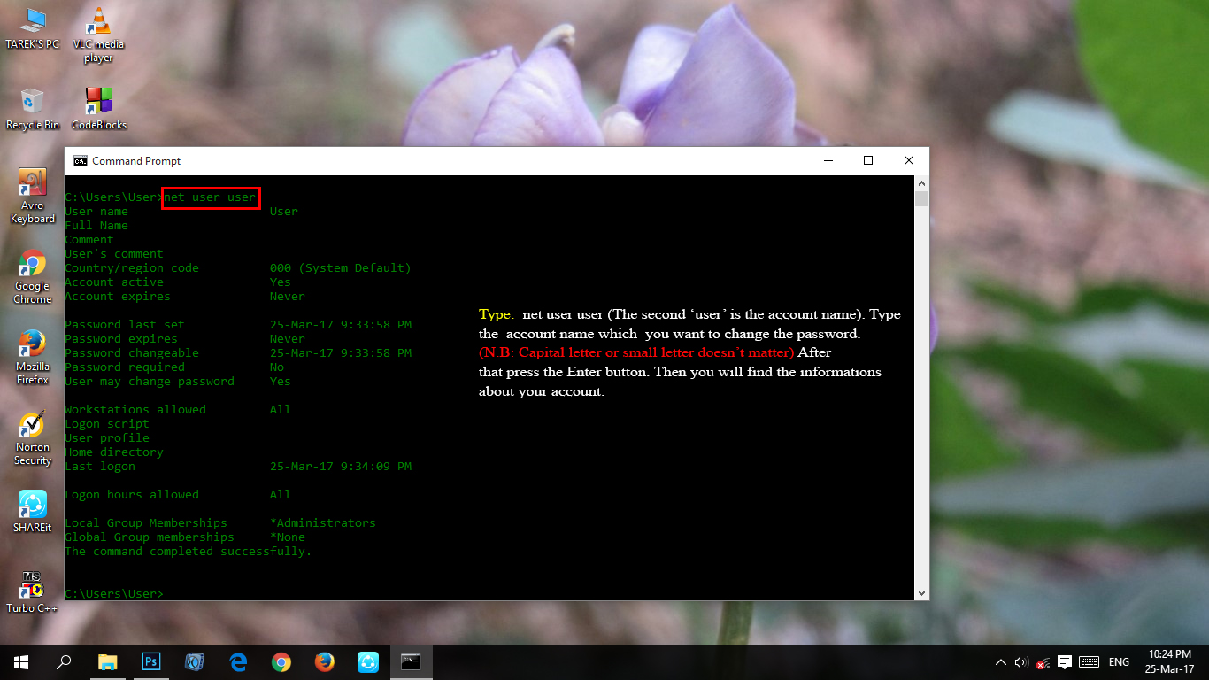 How to change passwords by CMD [Command Prompt]