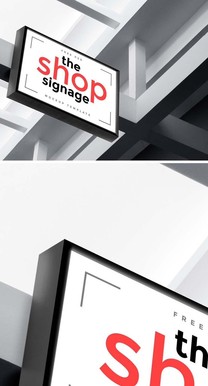 330+ Best Shop Signage Mockup Templates | Free & Premium