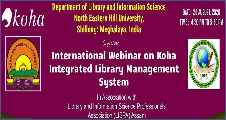 International Webinar on Koha Integrated Library Management System,Date ...