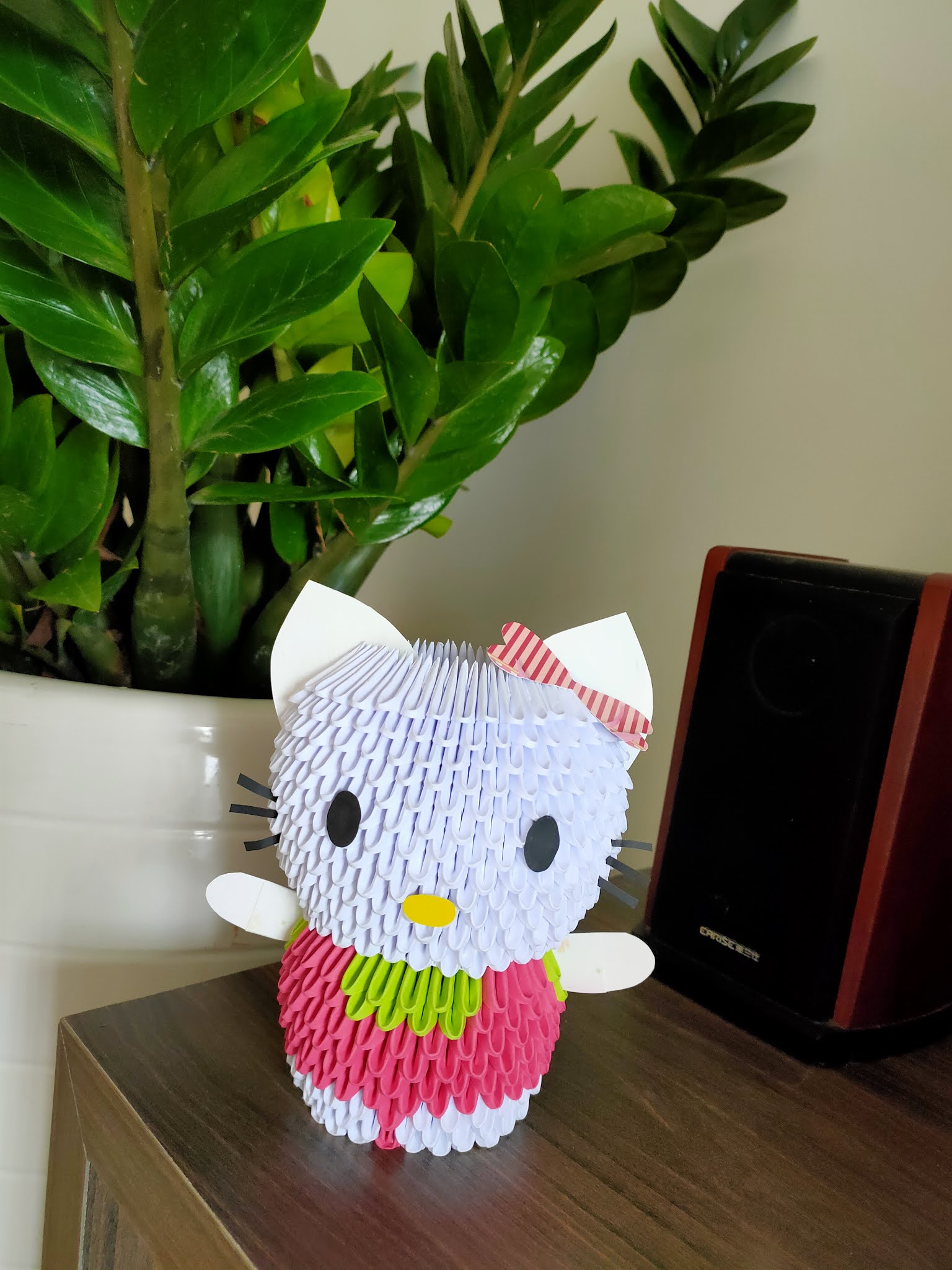 Ori 3D : Diagram - How to make a Hello Kitty 3D Origami - Hướng dẫn xếp ...