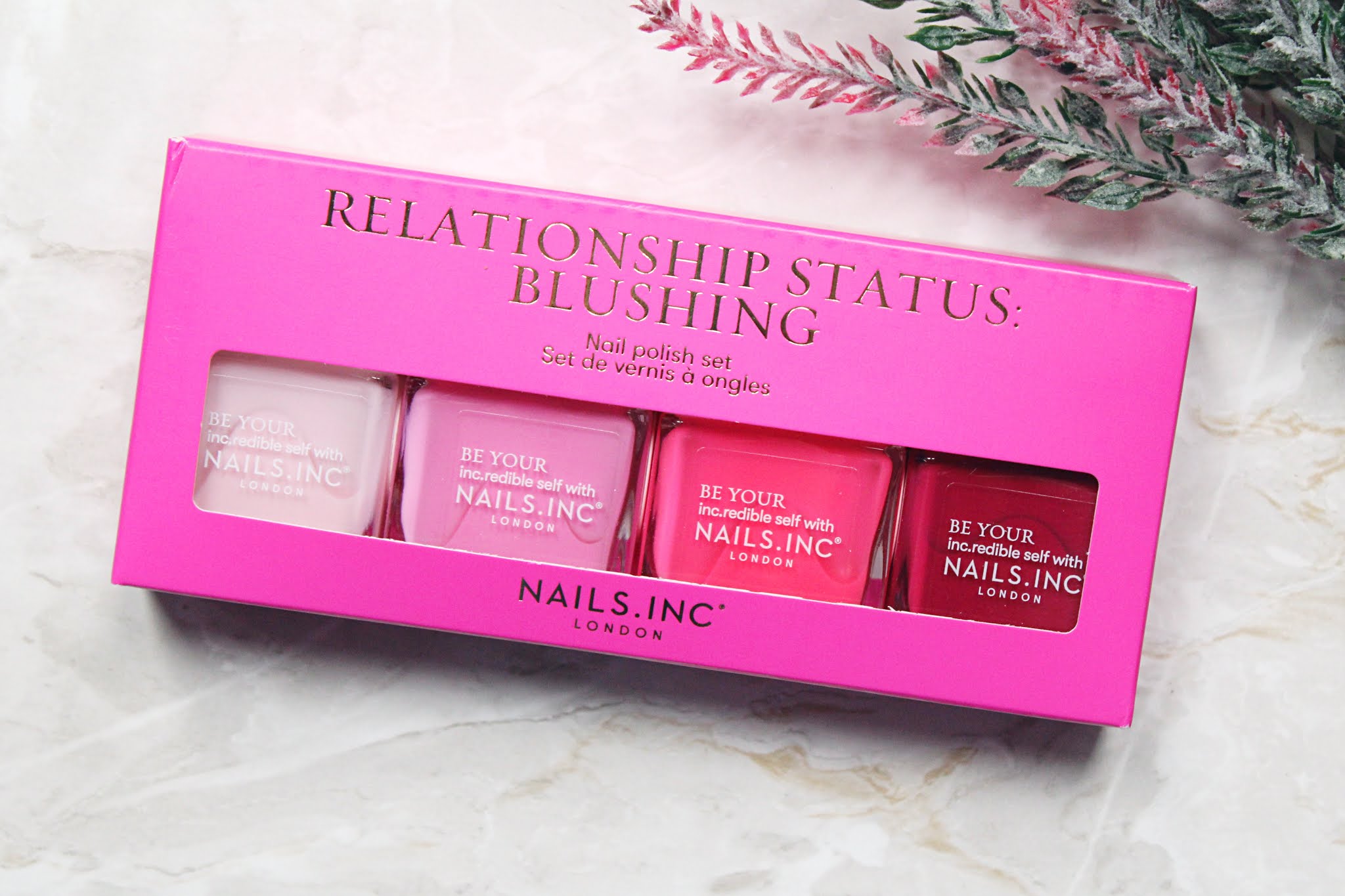 Nails Inc Relationship Status: Blushing Set Review + Swatches — Hannah ...