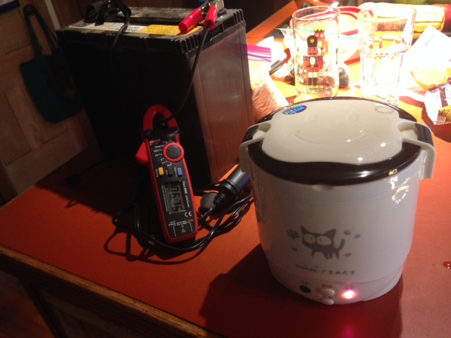 Brent's Travels: 12 Volt Rice Cooker For Prius Campervan Travels