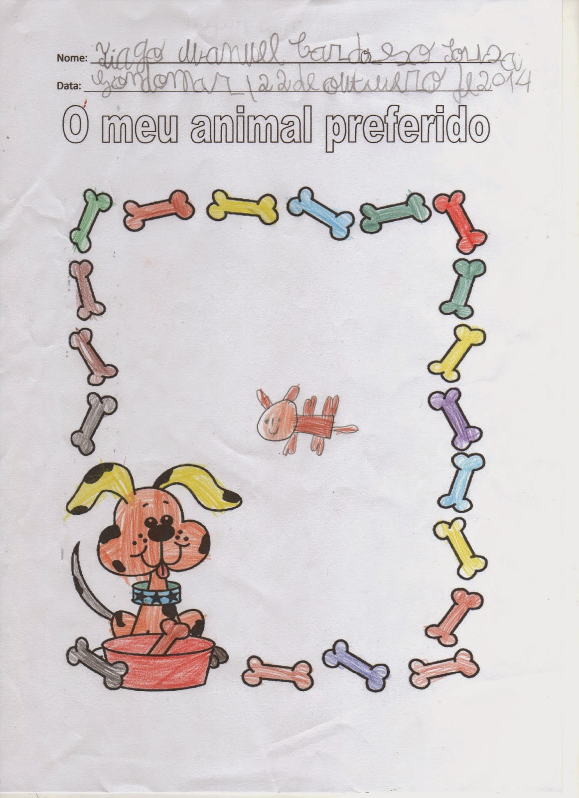Aventuras de Palmo e Meio: O meu animal preferido - 1º ano