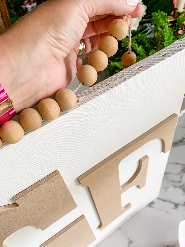 DIY MONOGRAM WALL ART | Dimples and Tangles