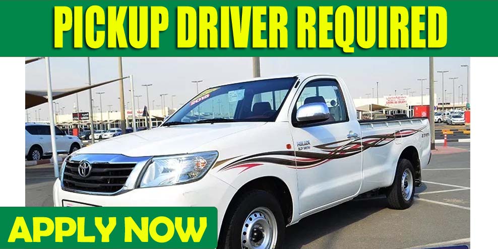 PICKUP DRIVER REQUIRED