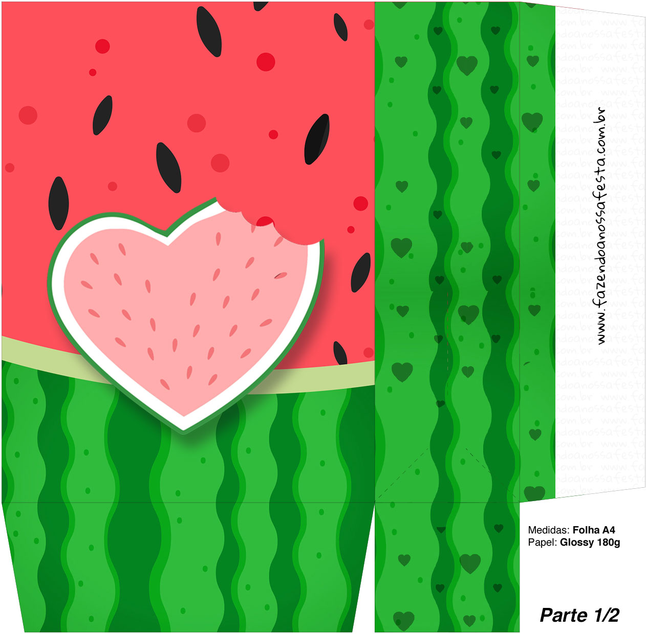 Watermelon Heart: Free Printable Boxes | Oh My Fiesta For Ladies!