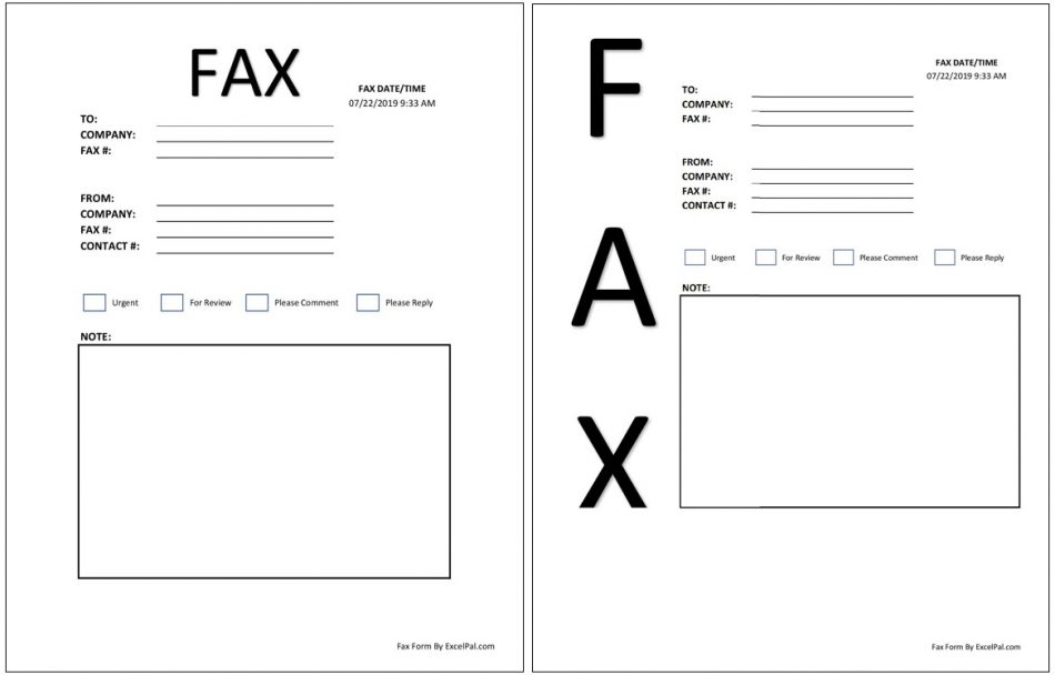 Fax Forms ~ Certificate Letter