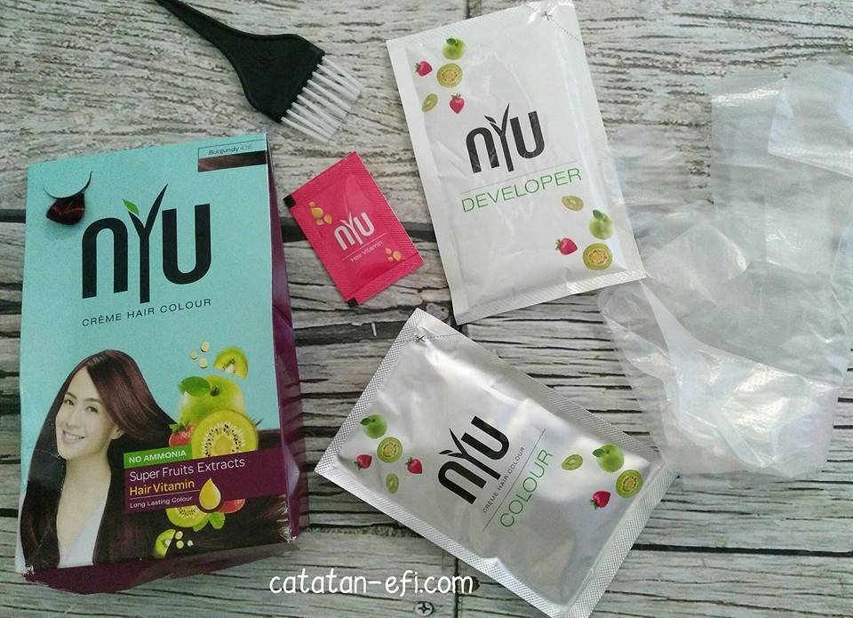 Unboxing: NYU Crème Hair Colour | Catatan Efi