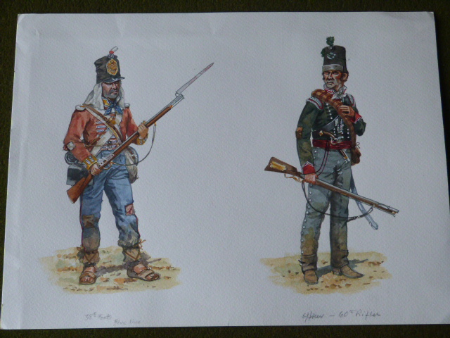 Command Base: British Napoleonic 38th Foot and 60th Rifles