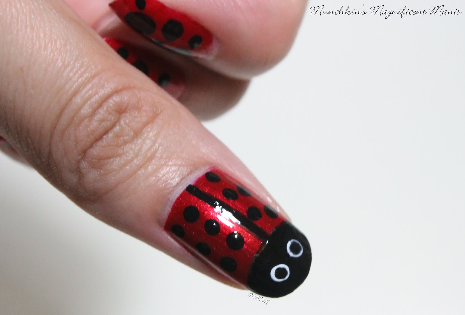 Munchkin’s Magnificent Manis: Act Like a Lady- Ladybug Nail Design