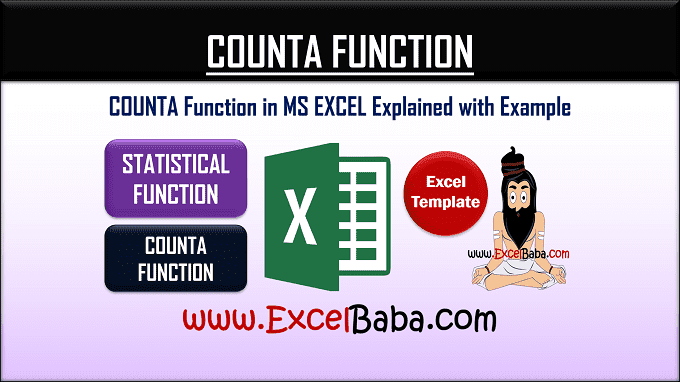 COUNTA Function in Excel