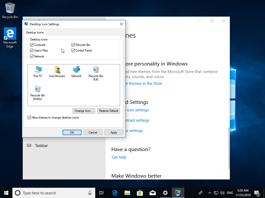 how to customize windows 10 desktop