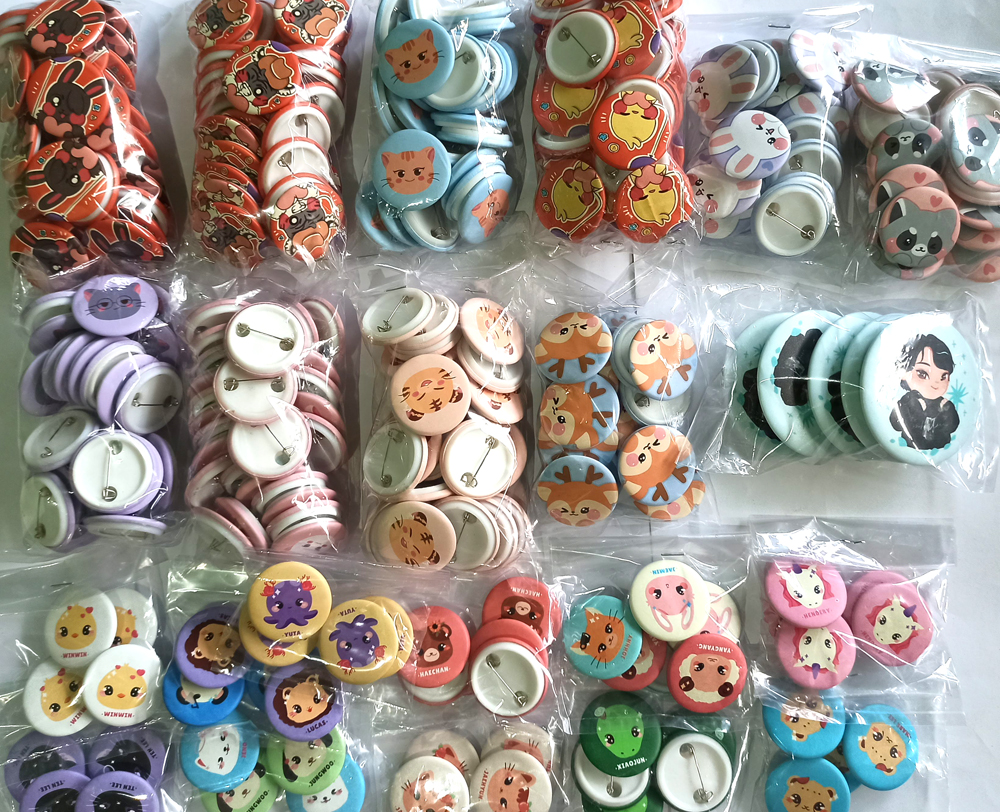 Buat pin murah, cetak pin, bikin pin, buat gantungan kunci, akrilik ...