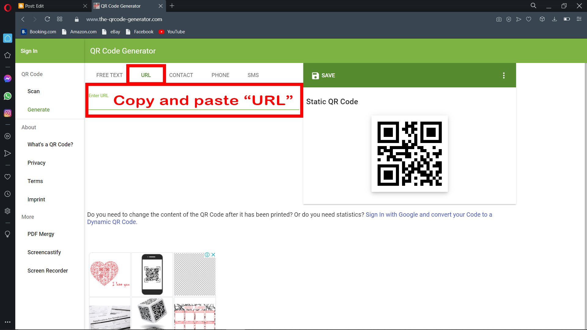 How to create a QR code in Sinhala