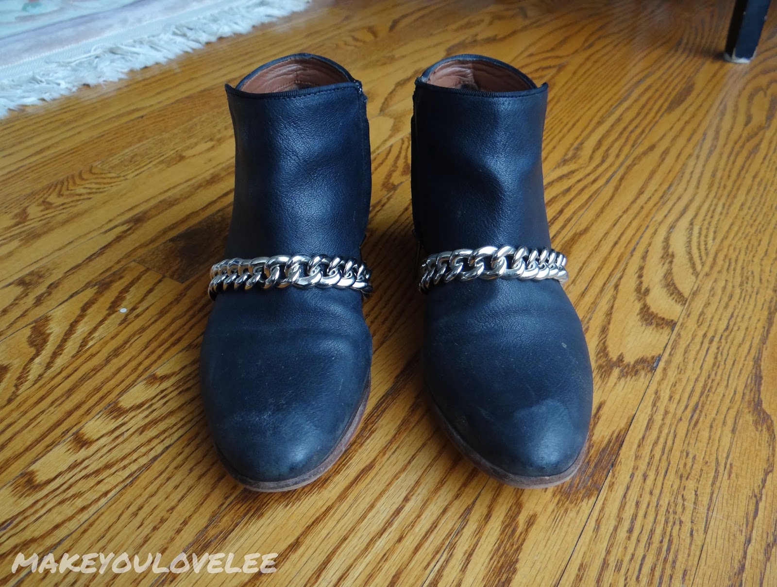 Make You Love Lee: DIY Chain Boot Straps