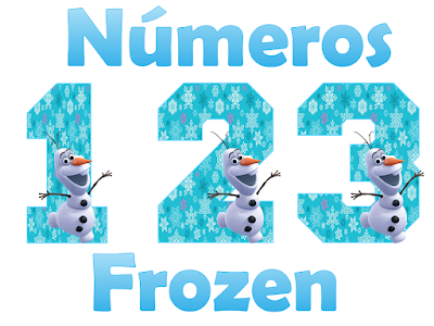 Kits imprimibles gratis : Números de Frozen