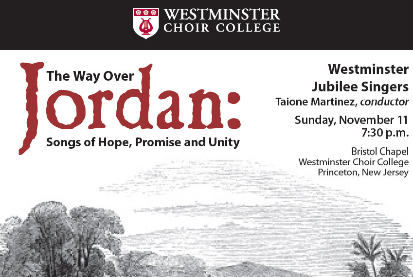 AfriClassical: 'The Way Over Jordan' Westminster Jubilee Singers Sunday ...