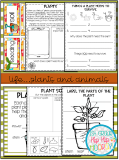 1st Grade Hip Hip Hooray!: NGSS... Life Science...Exploring Plants and ...