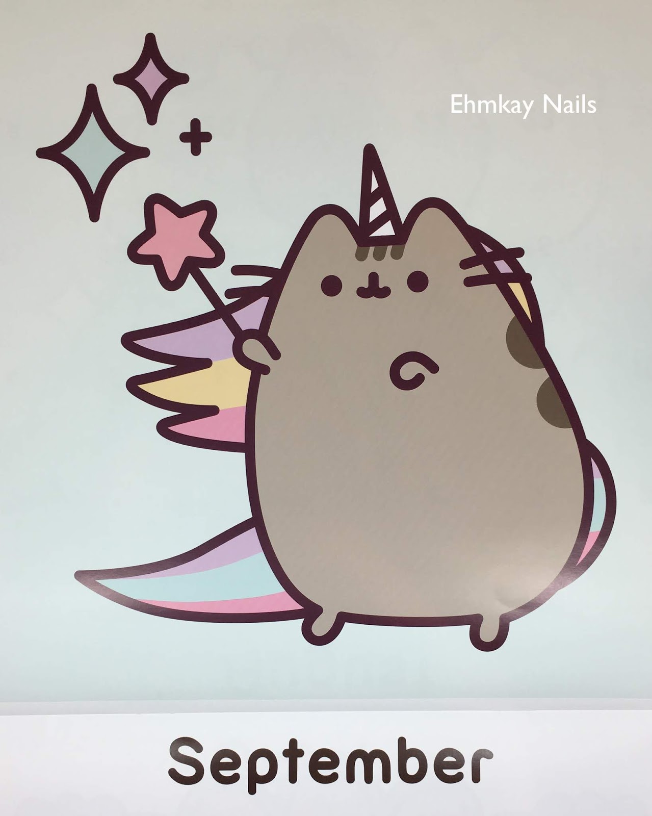 ehmkay nails: Pusheen Calendar Series: Magic Pusheenicorn