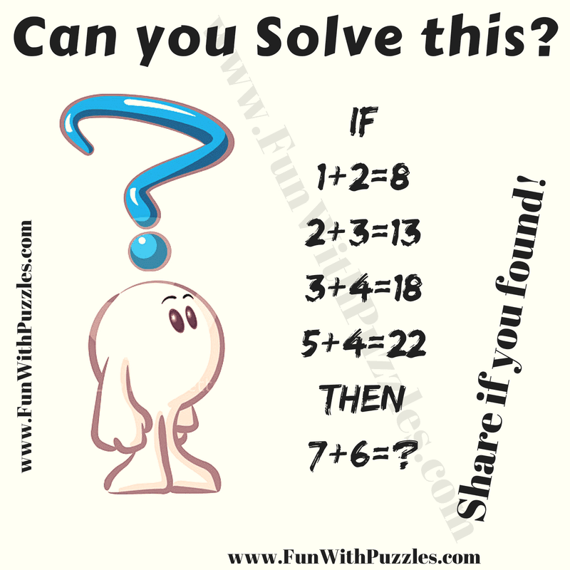 Fun Logical Reasoning Puzzle Question in Maths