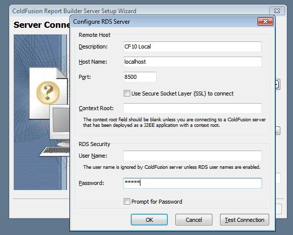 Coldfusion Tips Server Set Up In Coldfusion 10 Report Builder
