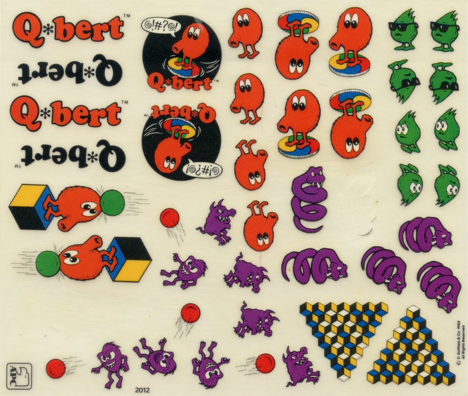 Qbert Characters