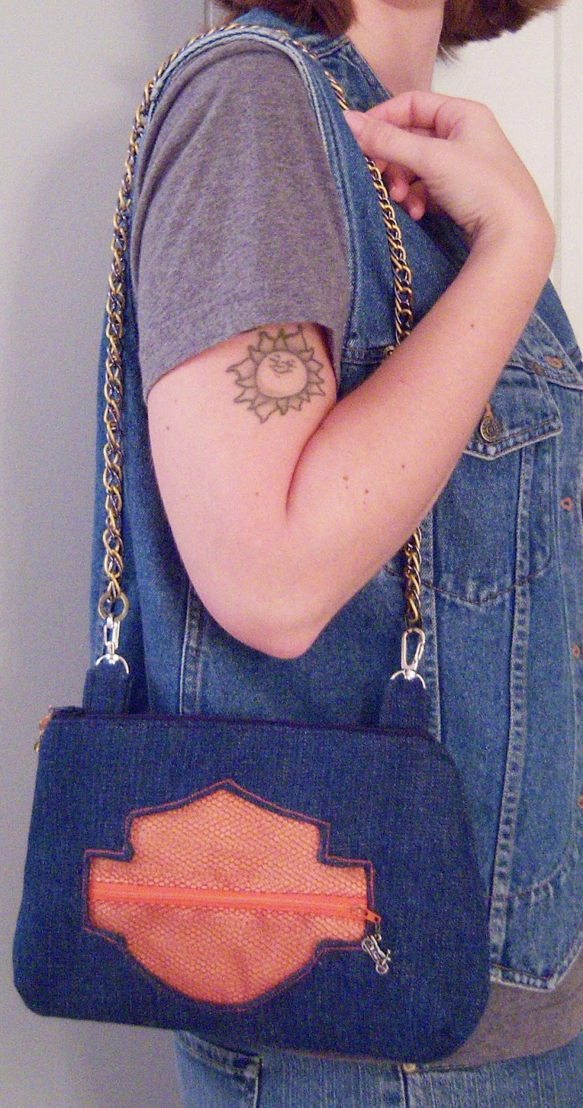Salty Peanut Stitchery: Motorcycle Inspired Purse
