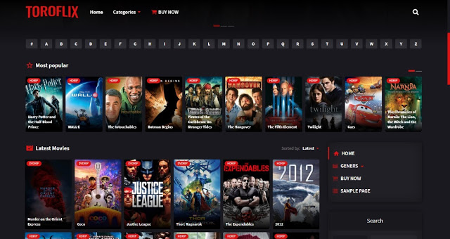 Toroflix Theme + TR-Movies - Toroflix Movies WordPress Theme