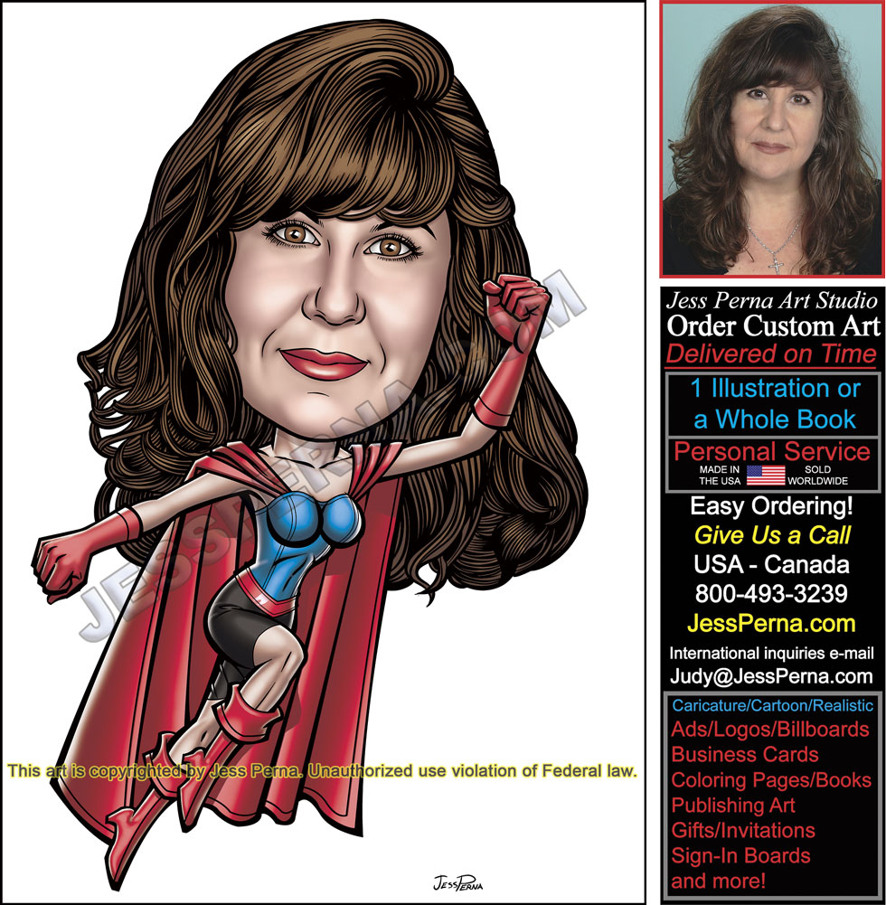 How to Order Ad Cartoons and Caricatures: Real Estate Superhero ...