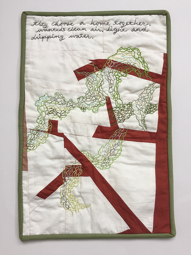 Lichen, Moss, Art, Writing, and a Little Quilt