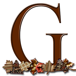 GRANNY ENCHANTED'S BLOG: "Autumn Quilt" PNG Free Scrapbook Alphabet Letters