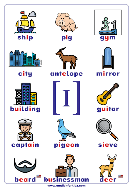 Short I Sound Worksheets, Flashcards, Posters, Reading Comprehension