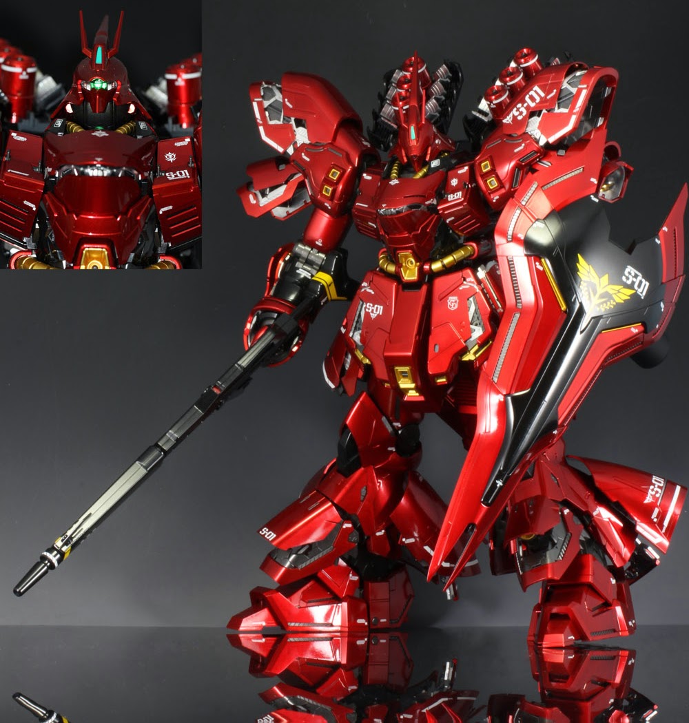 GUNDAM GUY: MG 1/100 Sazabi Ver. Ka - Metallic Color Painted Build
