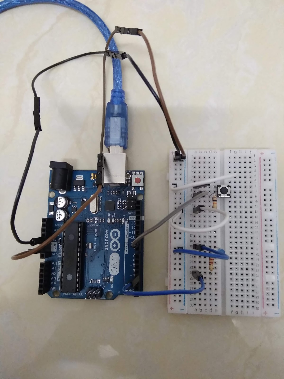 04. Controlling an LED using a Push-button