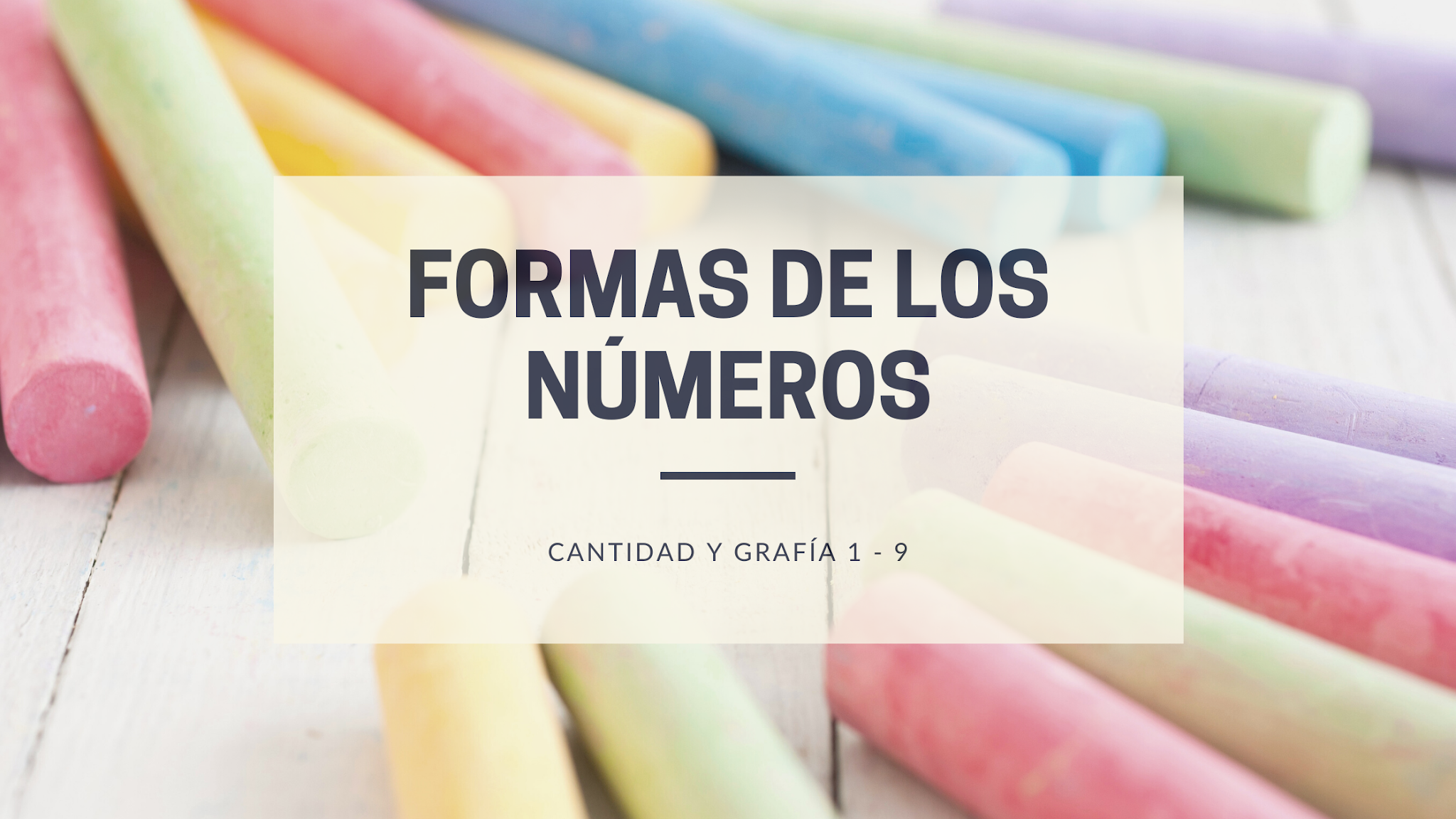Las formas del los números 1-9