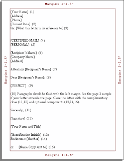 Business Letter Format With Subject Line - Birthday Letter