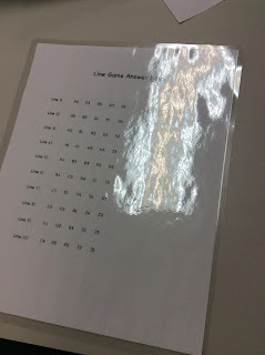 The Line Game - Linear Graph Review