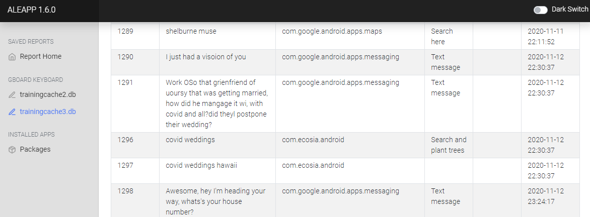 Yogesh Khatri's forensic blog: Gboard has some interesting data..