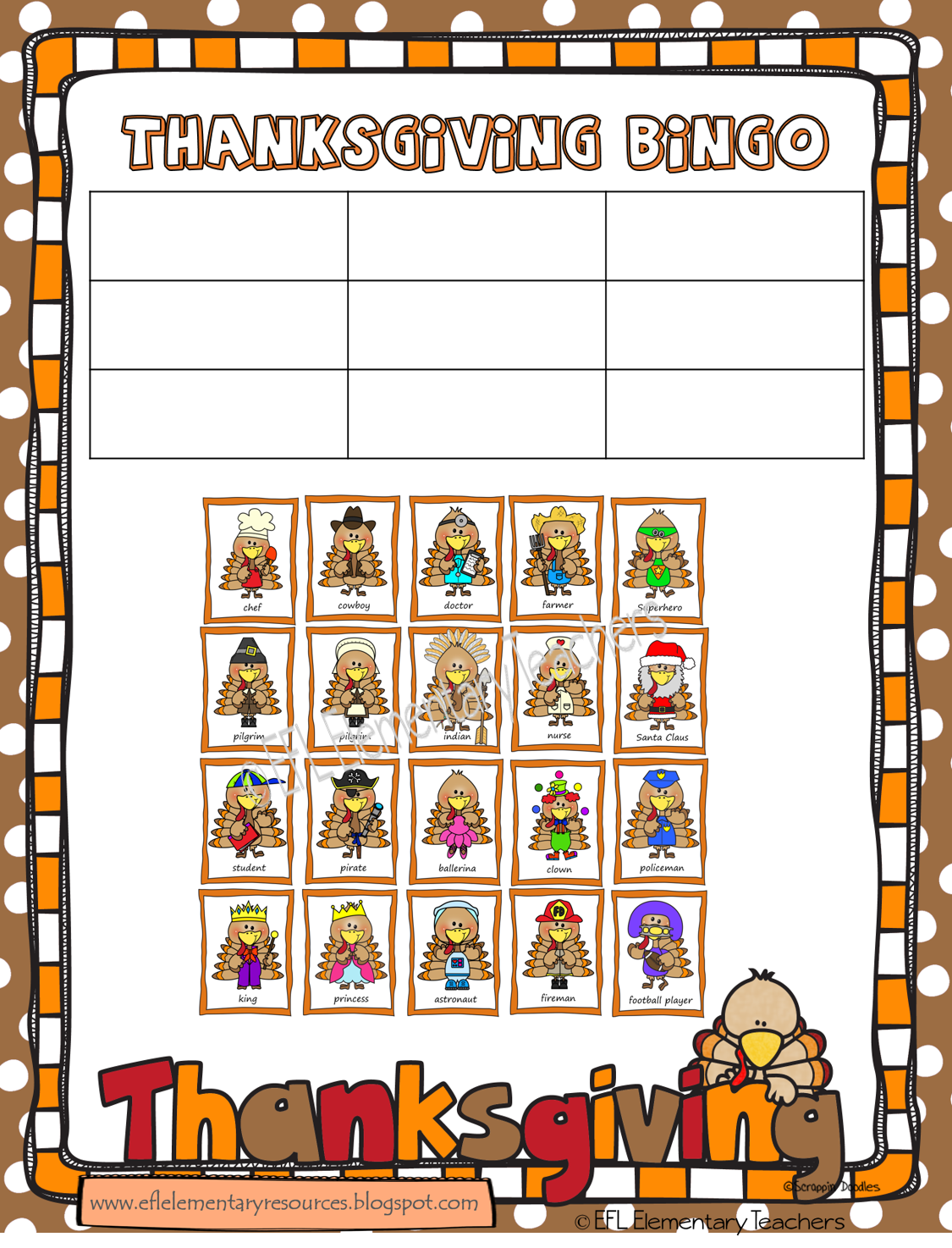 EFL Elementary Teachers: Turkey in disguise for ESL students in ...