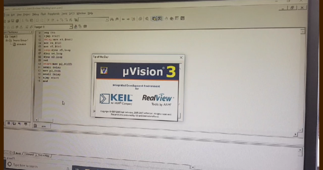 Programs For 8051 Microcontroller On Keil Uvision 3 Blinking Of Leds